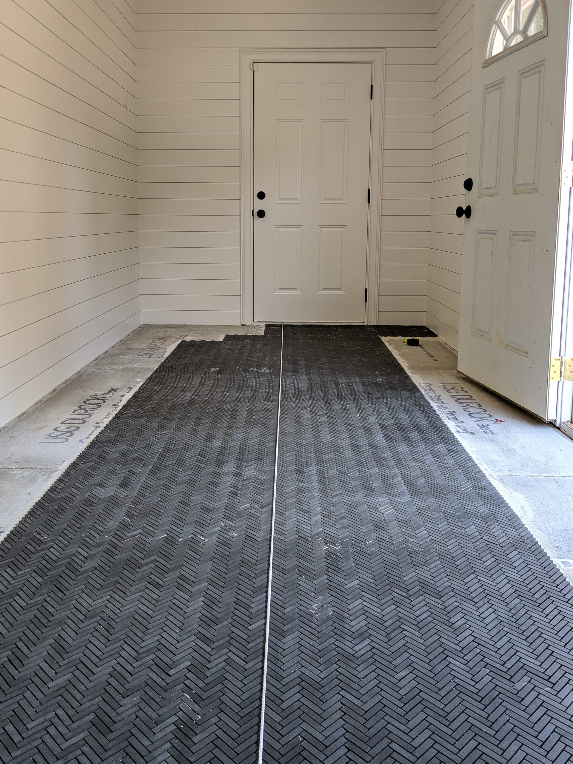 MUDROOM WEEK 3: Tile Time - Simply Aligned Home