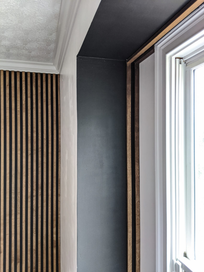 HOW TO CREATE A BAY WINDOW SLAT WALL - Simply Aligned Home