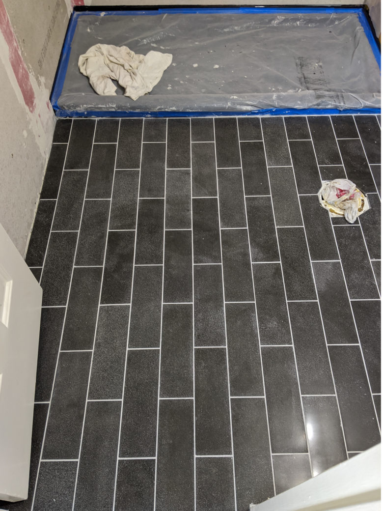 BATHROOM EXPANSION: Bring on the Tile - Simply Aligned Home
