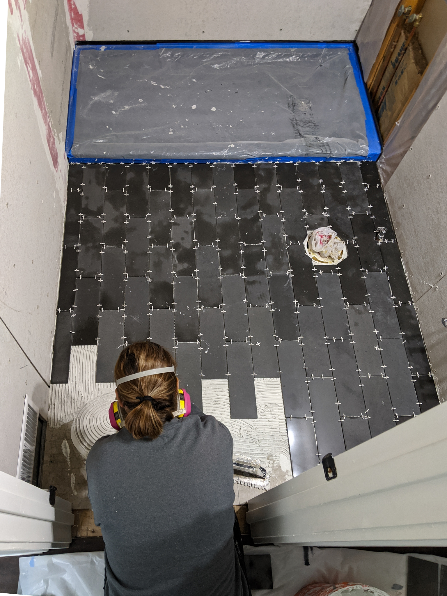 BATHROOM EXPANSION: Bring on the Tile - Simply Aligned Home