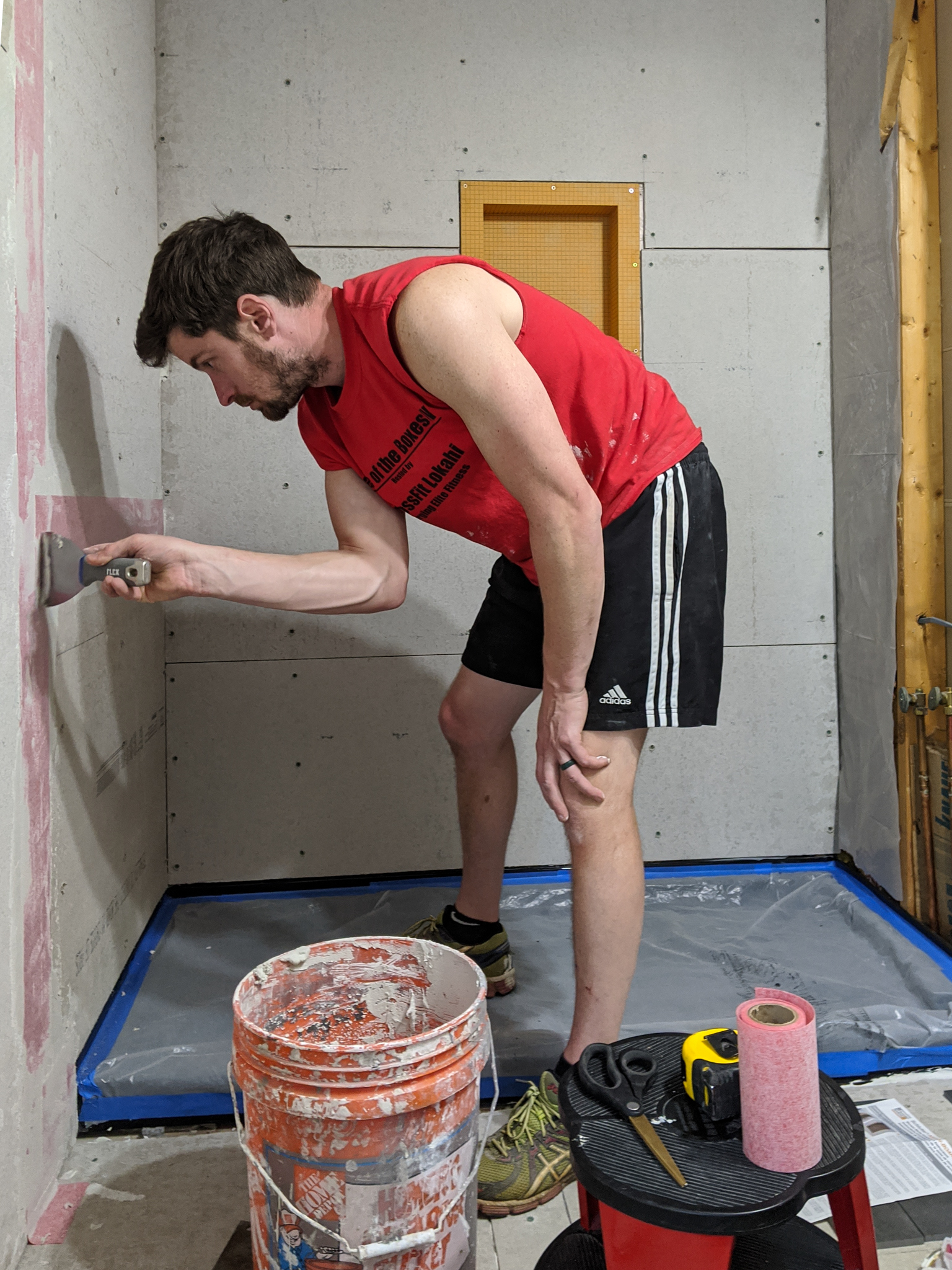 BATHROOM EXPANSION: Bring on the Tile - Simply Aligned Home