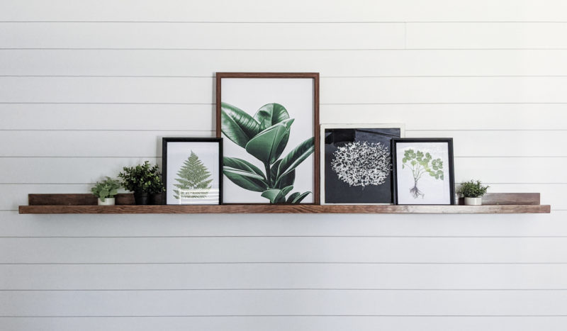 HOW TO MAKE A PICTURE LEDGE - Simply Aligned Home