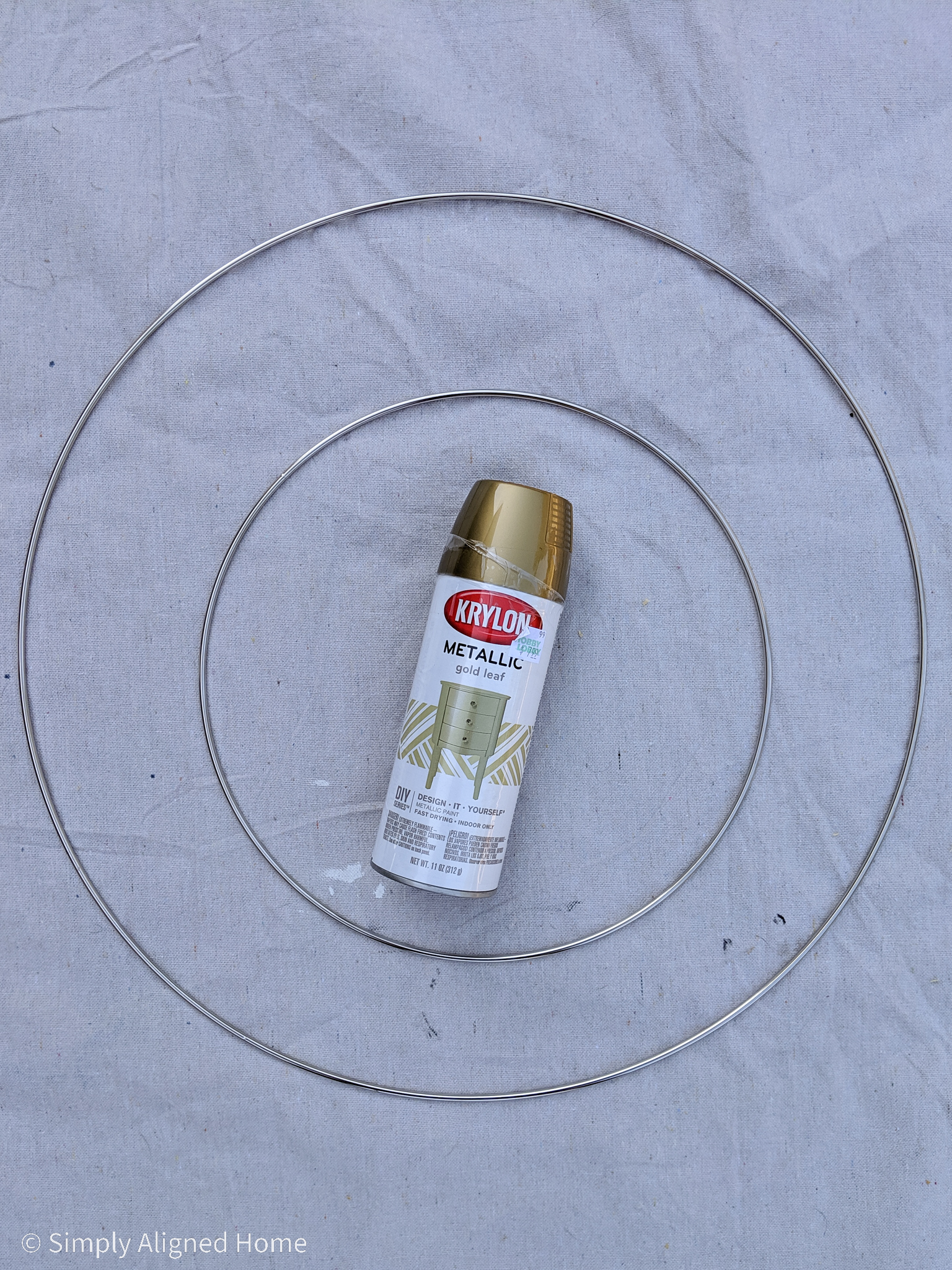 ONE HOUR DIY: MODERN HOOP WREATH - Simply Aligned Home