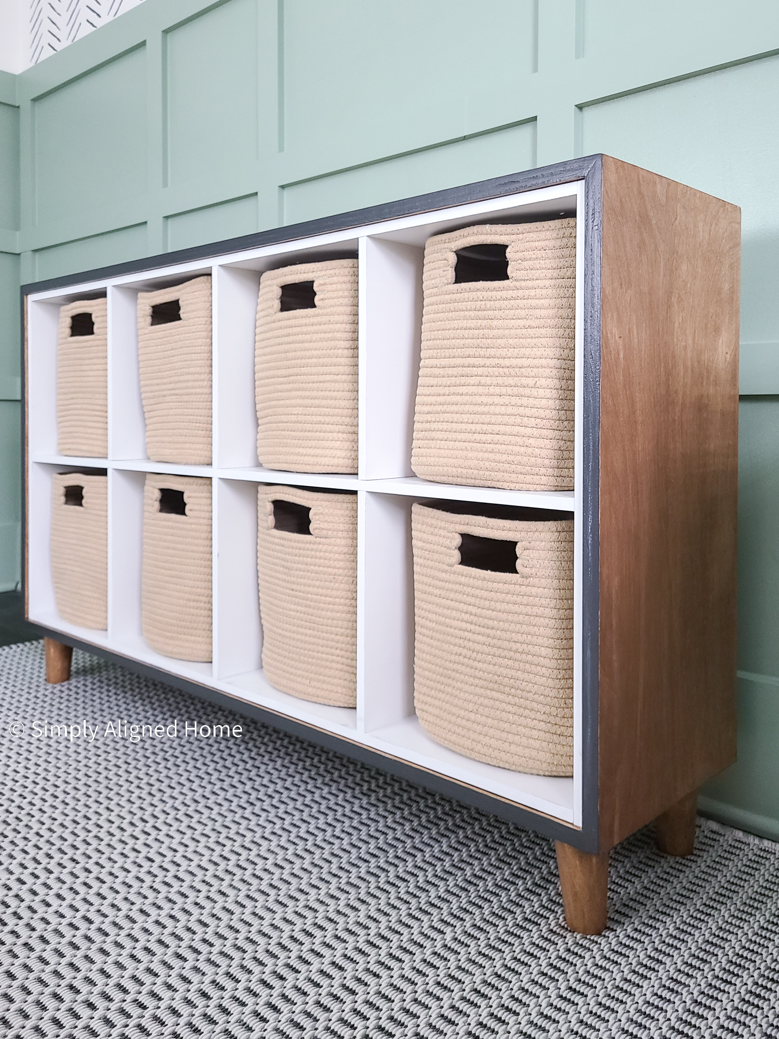 IKEA HACK: SIMPLE CUBE STORAGE UNIT TURNED MID-CENTURY MODERN MARVEL ...