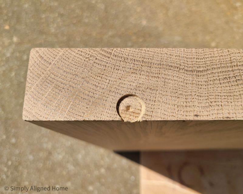 HOW I BUILT MY MODERN WHITE OAK DINING TABLE - Simply Aligned Home