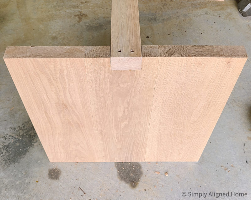 HOW I BUILT MY MODERN WHITE OAK DINING TABLE - Simply Aligned Home