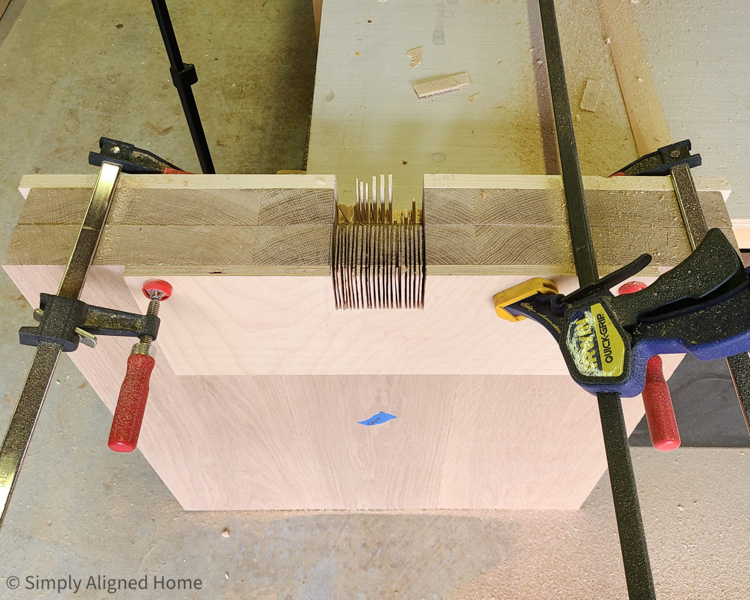 HOW I BUILT MY MODERN WHITE OAK DINING TABLE - Simply Aligned Home