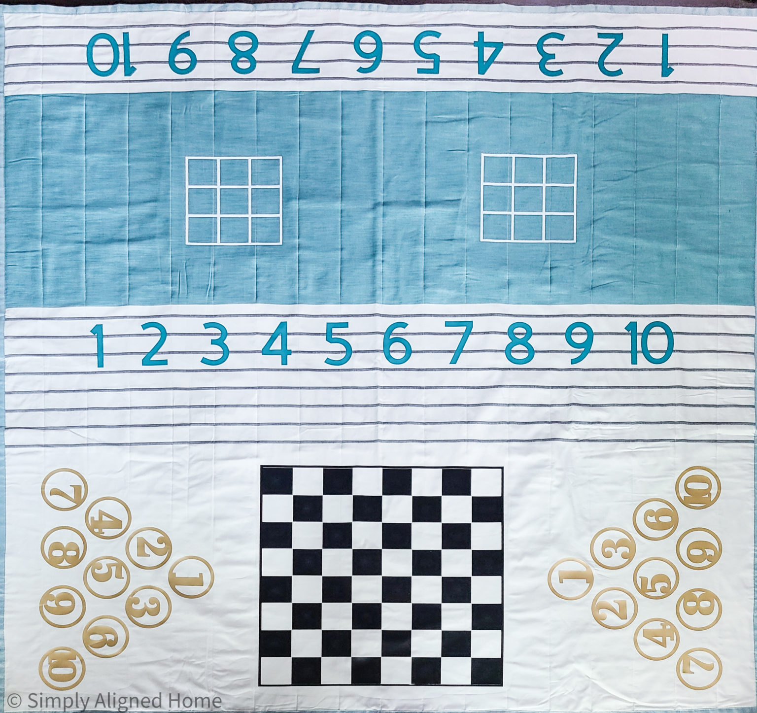 HOW TO MAKE A FUN AND SIMPLE OUTDOOR ACTIVITY MAT - Simply Aligned Home