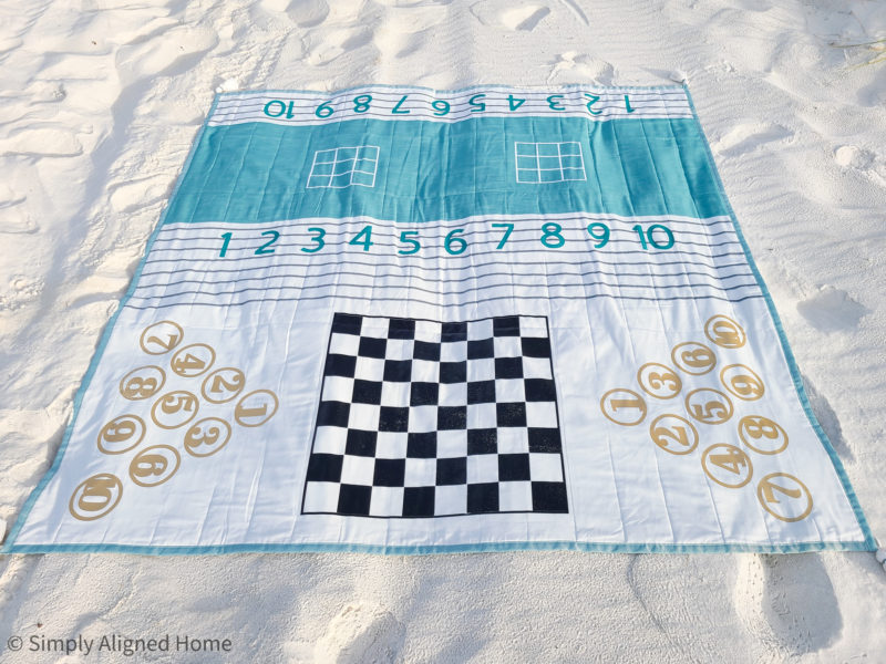 HOW TO MAKE A FUN AND SIMPLE OUTDOOR ACTIVITY MAT - Simply Aligned Home