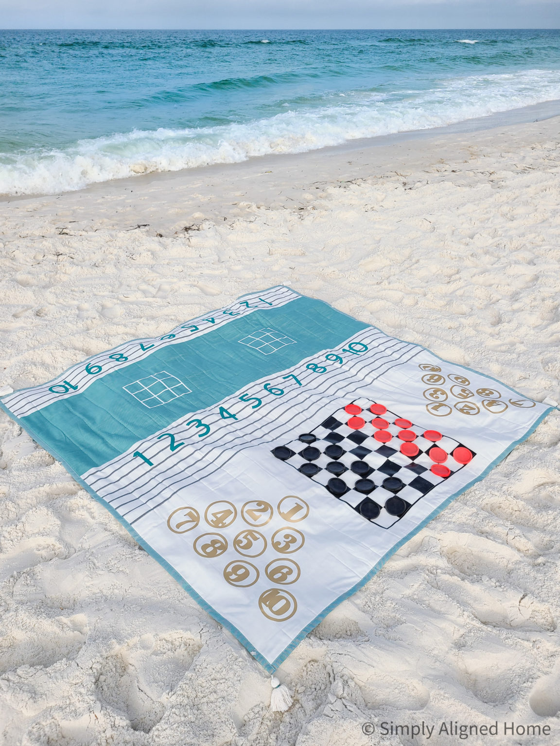 HOW TO MAKE A FUN AND SIMPLE OUTDOOR ACTIVITY MAT - Simply Aligned Home