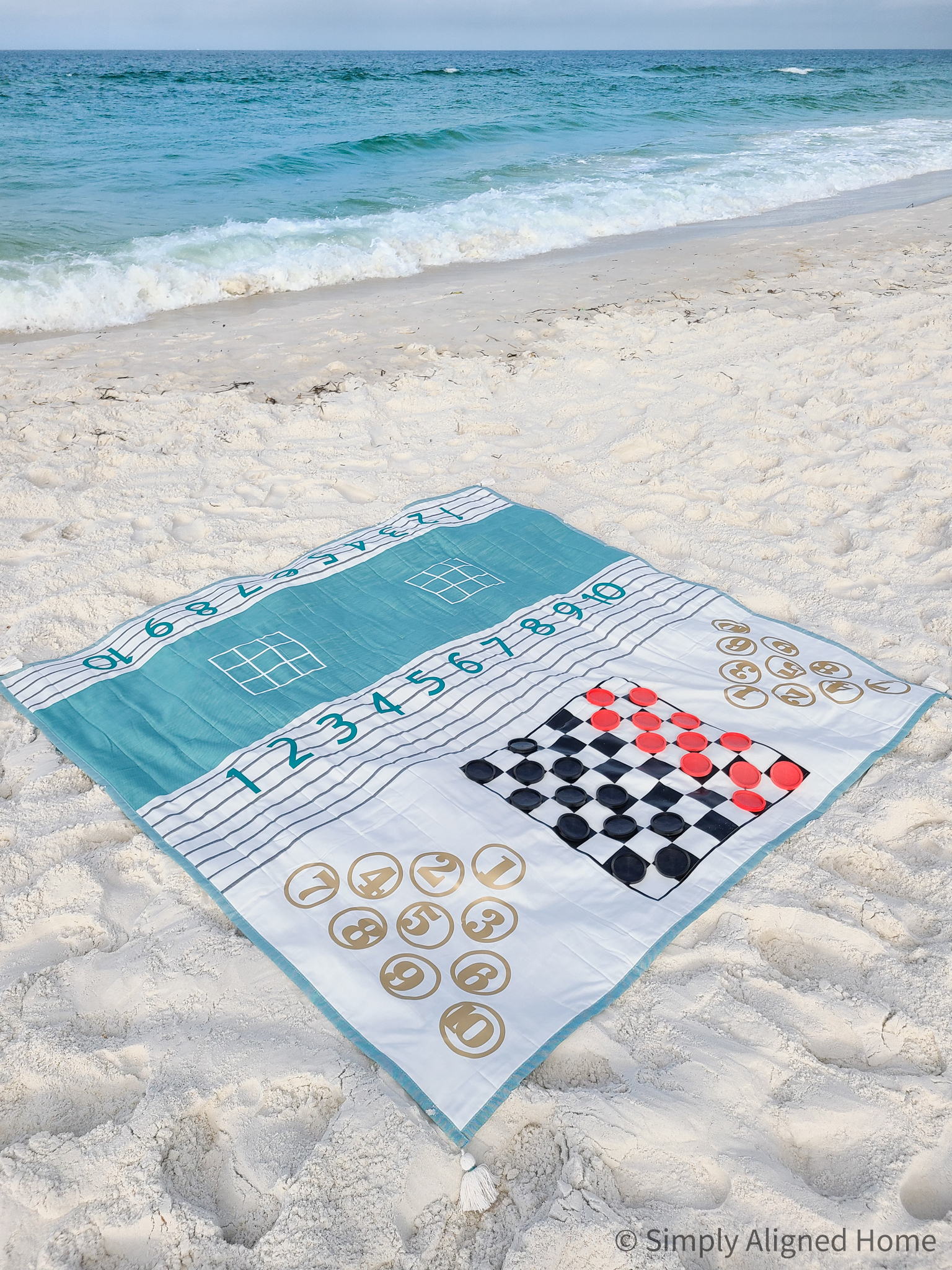HOW TO MAKE A FUN AND SIMPLE OUTDOOR ACTIVITY MAT - Simply Aligned Home