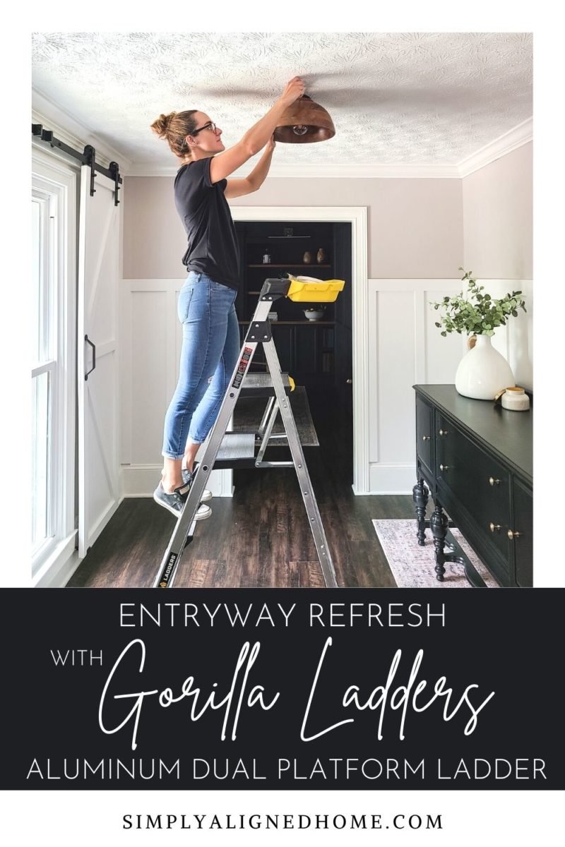 ENTRYWAY REFRESH WITH GORILLA LADDERS ALUMINUM DUAL PLATFORM LADDER ...