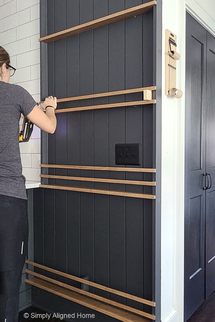 HOW TO MAKE A DIY SHIPLAP PLATE RACK - Simply Aligned Home