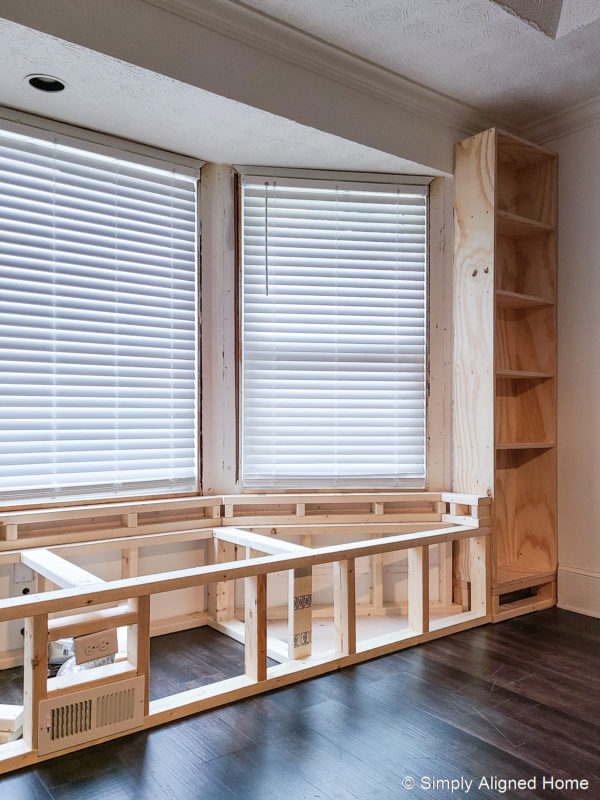 HOW TO BUILD A MODERN BAY WINDOW BENCH WITH STORAGE - PART I - Simply ...