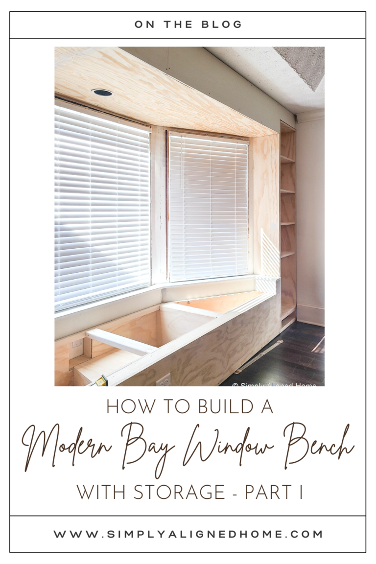 HOW TO BUILD A MODERN BAY WINDOW BENCH WITH STORAGE - PART I - Simply ...
