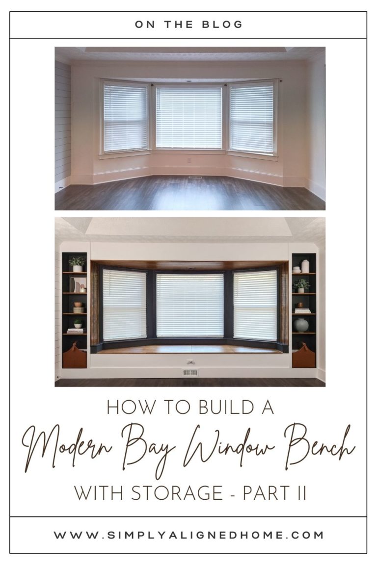 HOW TO BUILD A MODERN BAY WINDOW BENCH WITH STORAGE - PART II - Simply ...