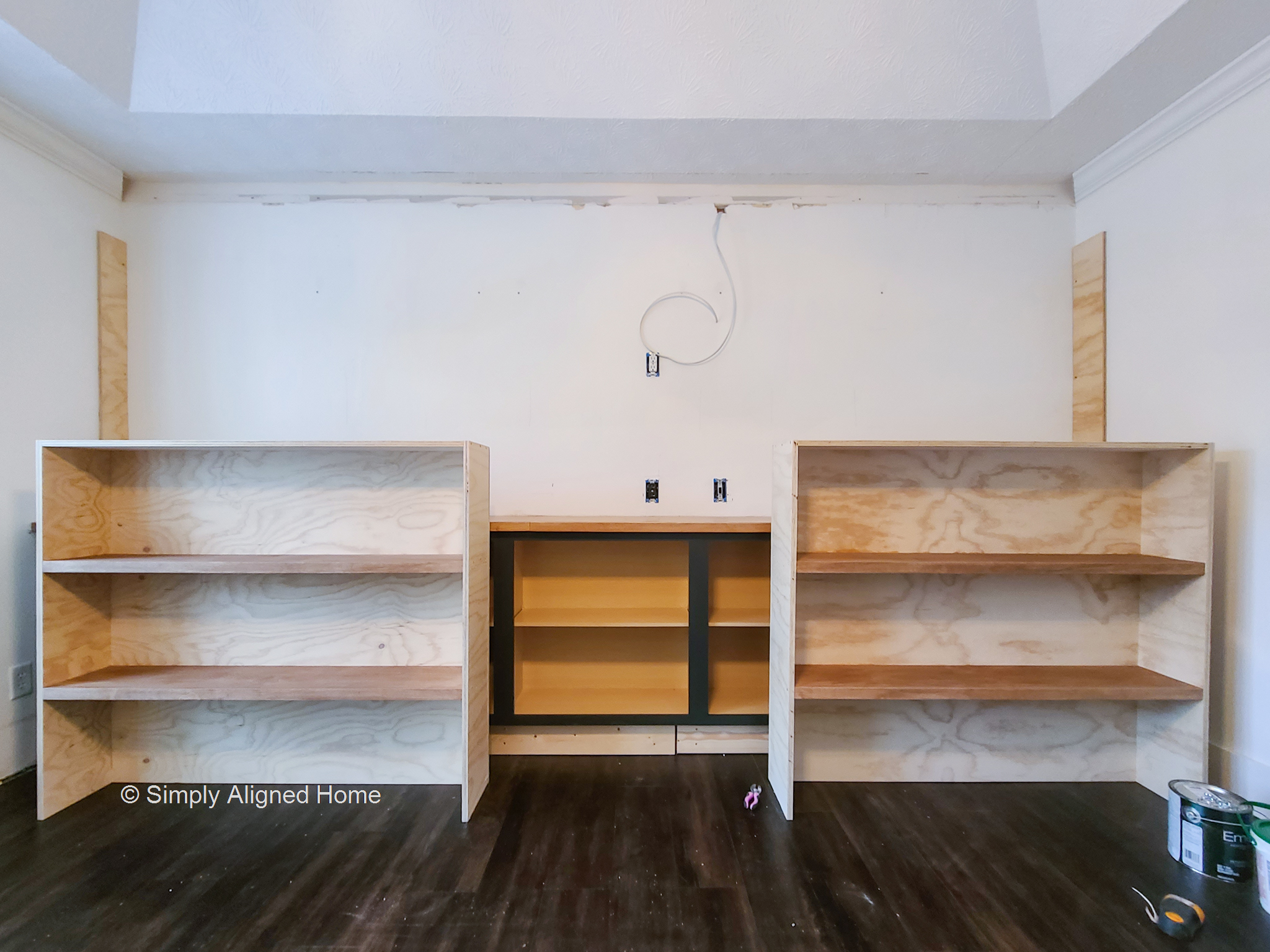 CUSTOM BUILT-IN: HOW I MADE THE UPPER UNITS - Simply Aligned Home