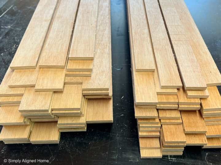 HOW TO MAKE MODERN PICTURE FRAME MOULDING OUT OF PLYWOOD - Simply ...