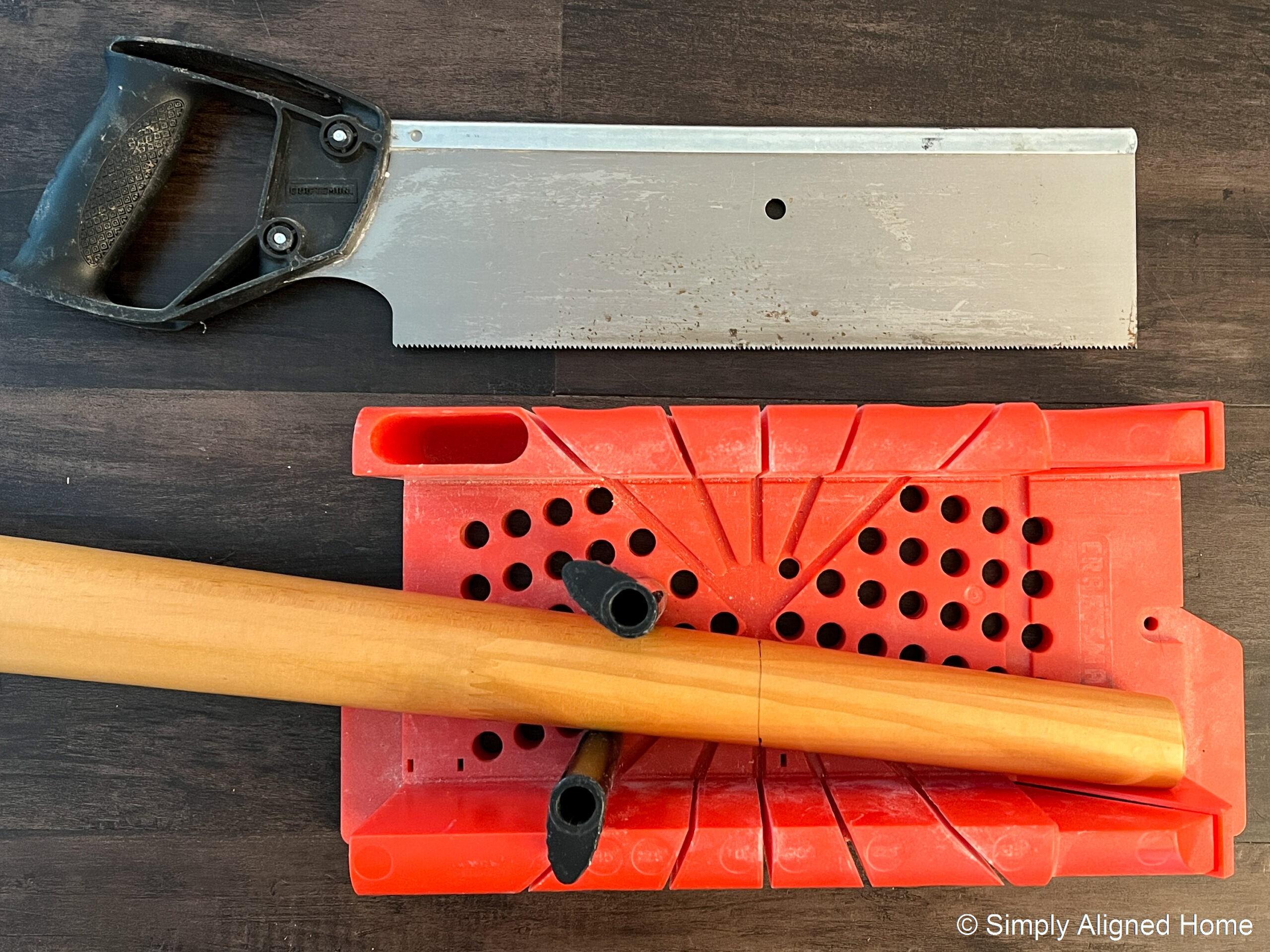HOW TO MAKE A KIDS TABLE FROM A DINING TABLE - Simply Aligned Home