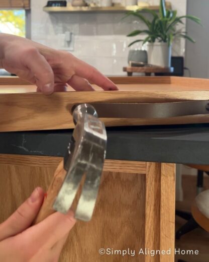 How To Make A DIY Large Serving Tray - Simply Aligned Home