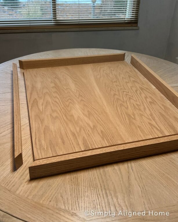 How To Make A DIY Large Serving Tray - Simply Aligned Home