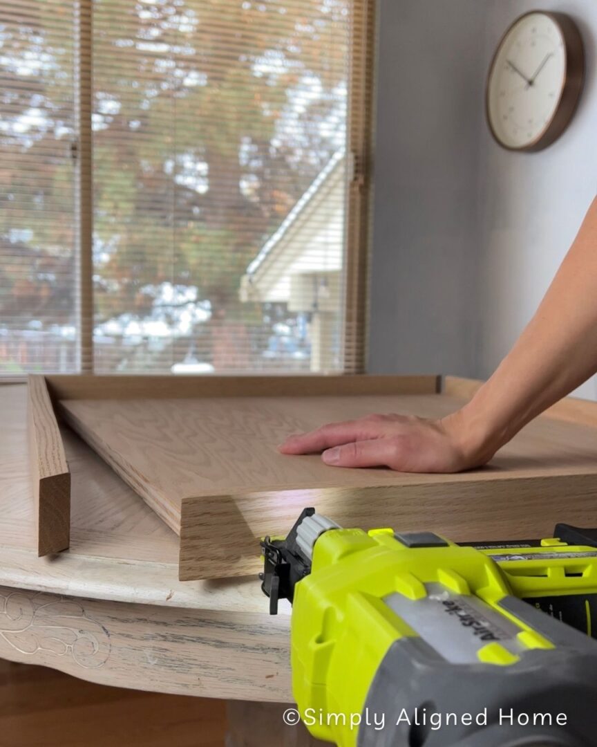How To Make A DIY Large Serving Tray - Simply Aligned Home