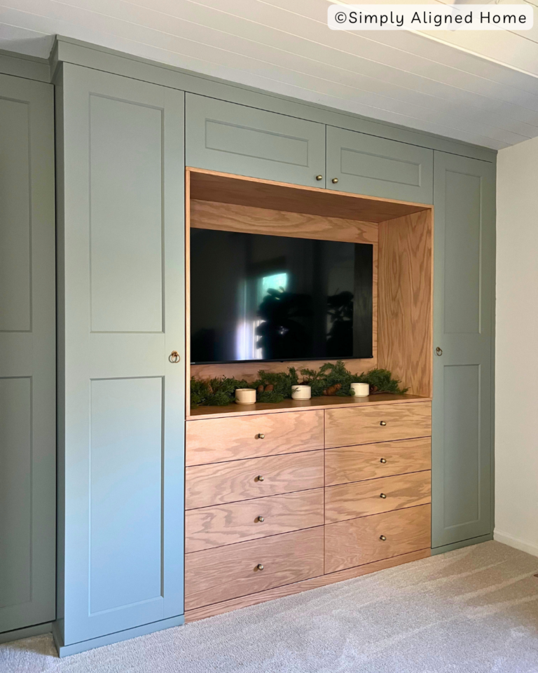 How To Make An IKEA Pax System Look Built-In: DIY Bedroom Storage ...