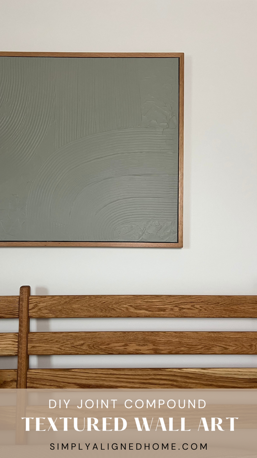 Easy and Affordable DIY Joint Compound Textured Wall Art - Simply ...