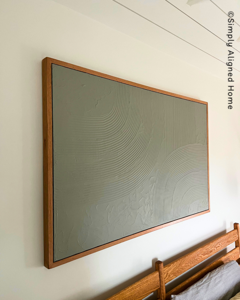 Easy and Affordable DIY Joint Compound Textured Wall Art - Simply ...