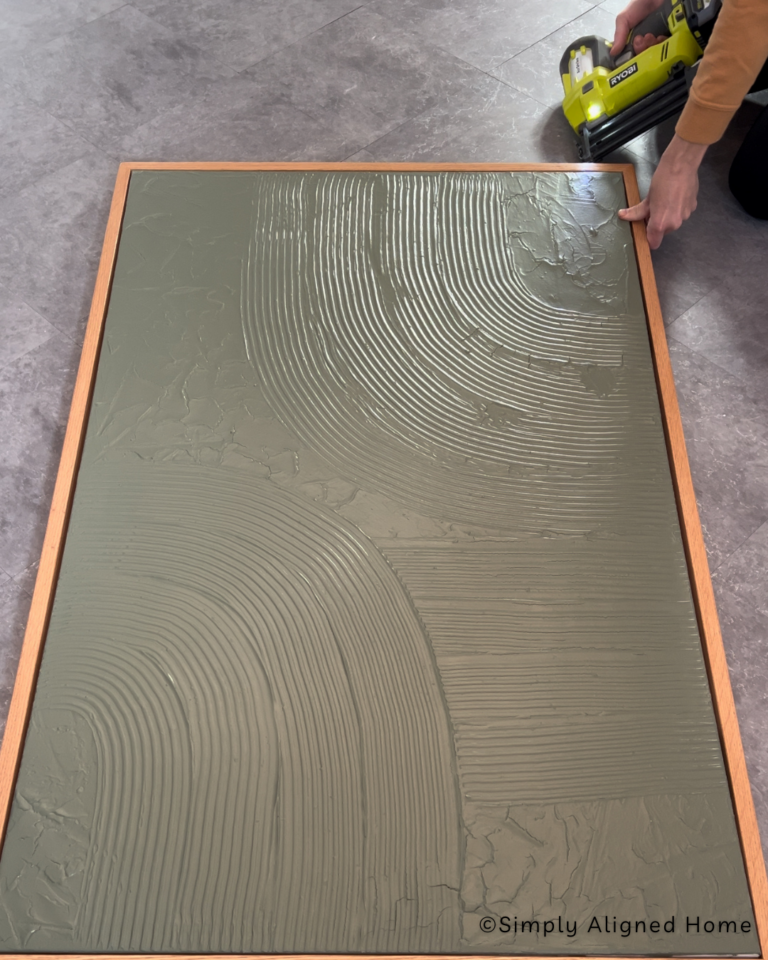 Easy and Affordable DIY Joint Compound Textured Wall Art - Simply ...