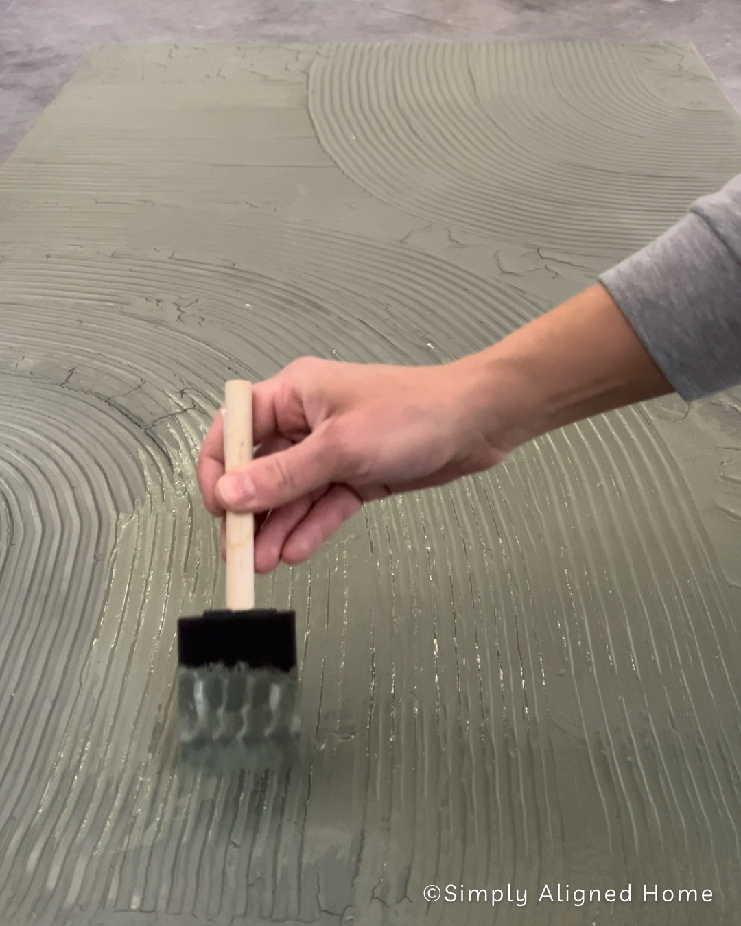 Easy and Affordable DIY Joint Compound Textured Wall Art - Simply ...