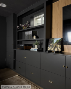 The Best IKEA Hack: Basement Built-Ins Using Besta Cabinets - Simply ...