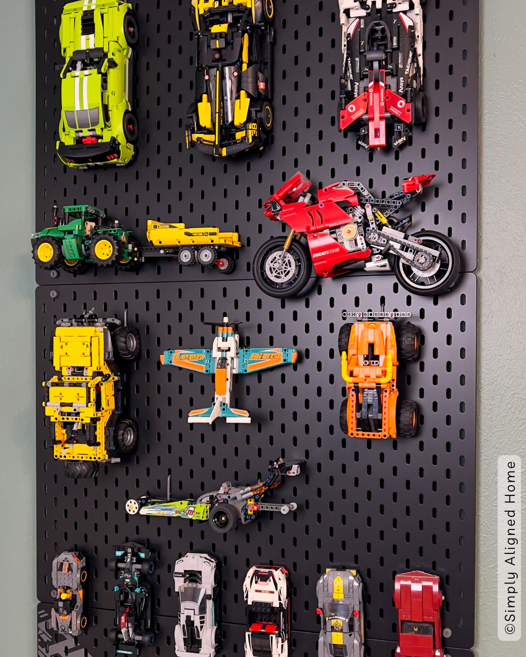 IKEA Hack: IKEA Pegboard LEGO Storage - Simply Aligned Home