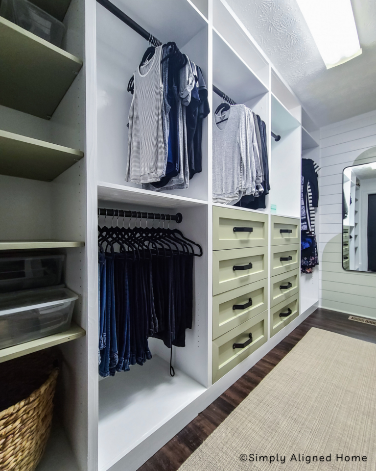 How To Build A Custom DIY Closet: Part 2 - Simply Aligned Home