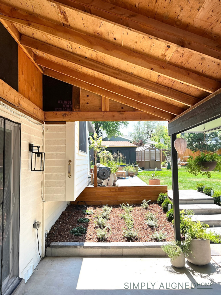 DIY Open Ceiling Patio: Fresh Ideas for a Modern Look - Simply Aligned Home
